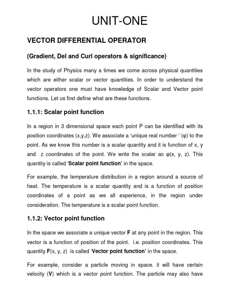 Unit 1 E1 Physics | Download Free PDF | Coordinate System | Cartesian ...