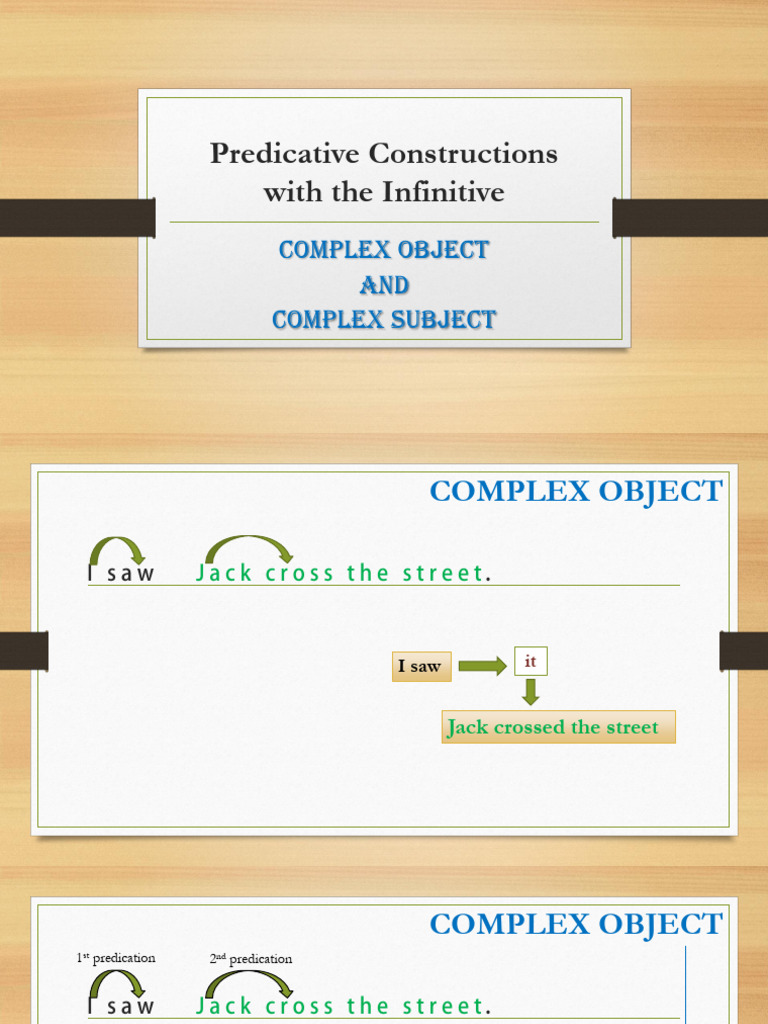 Predicative Constructions | PDF | Verb | Subject (Grammar)
