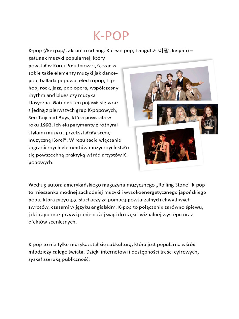 K Pop | PDF