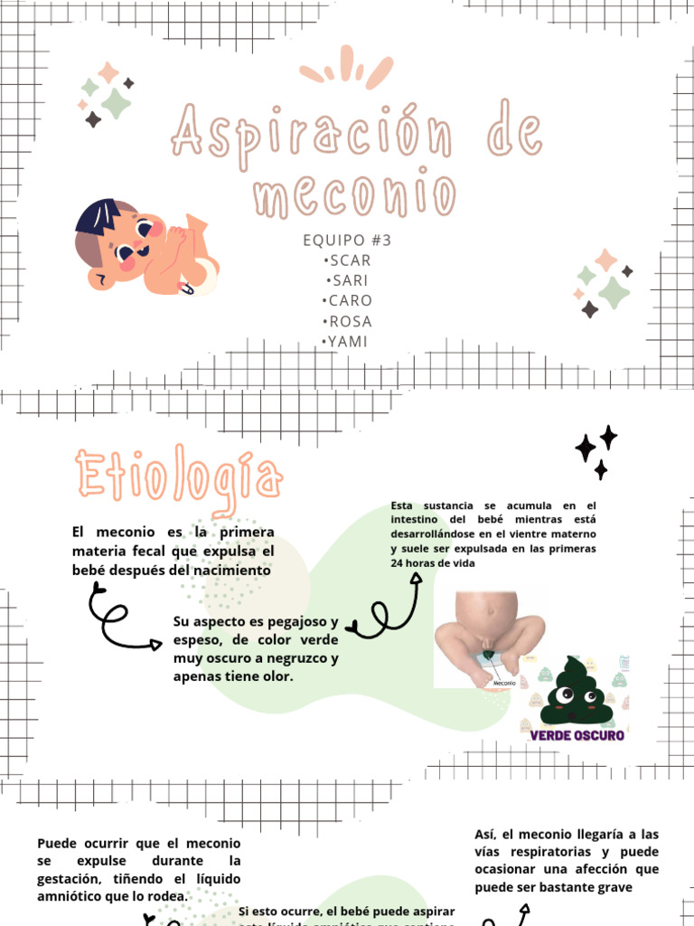 Aspiracion de Meconio | PDF | Parto | Especialidades Medicas