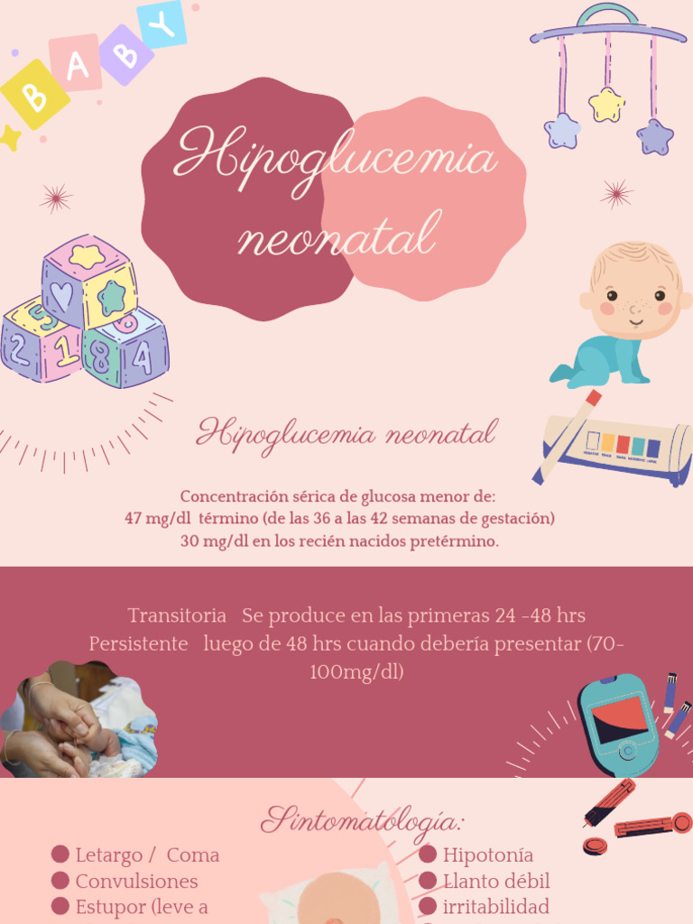 Hipoglucemia Neonatal | PDF | Hipoglucemia | Infantes