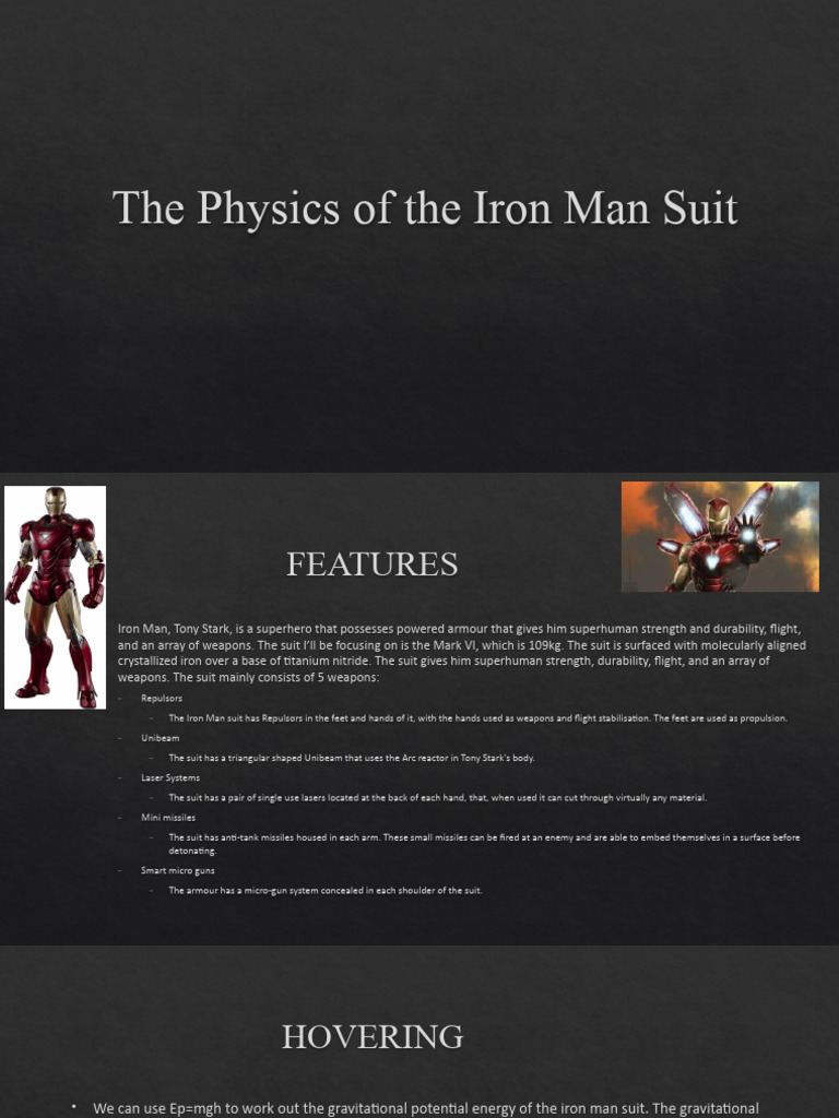 The Physics of The Iron Man Suit | PDF