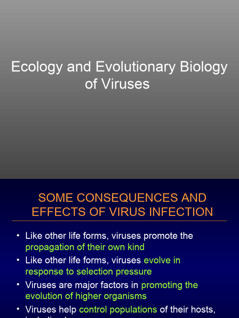 2.1. - Origin and Evolution of Viruses | PDF | Virus | Mutation