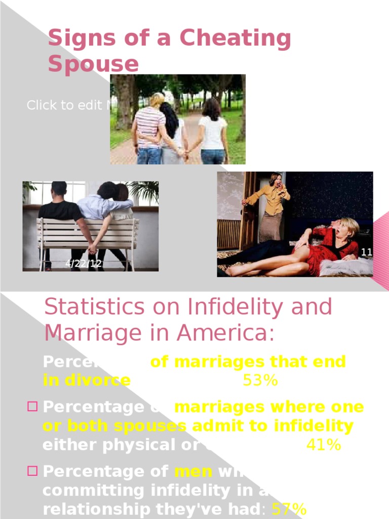 Signs of a Cheating Spouse Explained | PDF | Infidelity | Sex