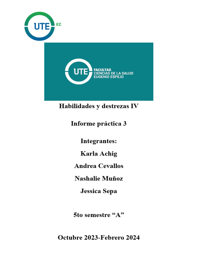 Informe 2 Habilidades y Destrezas 2023-2024 | PDF | Leucocito | Sangre