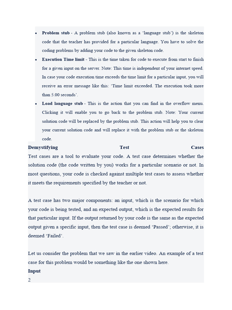 Problem Stub | PDF | Debugging | Command Line Interface