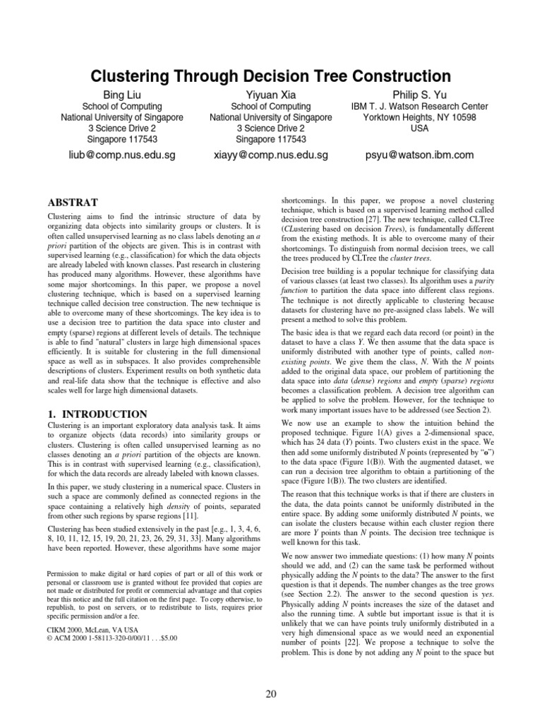 Liu 2000 | PDF | Cluster Analysis | Statistical Classification