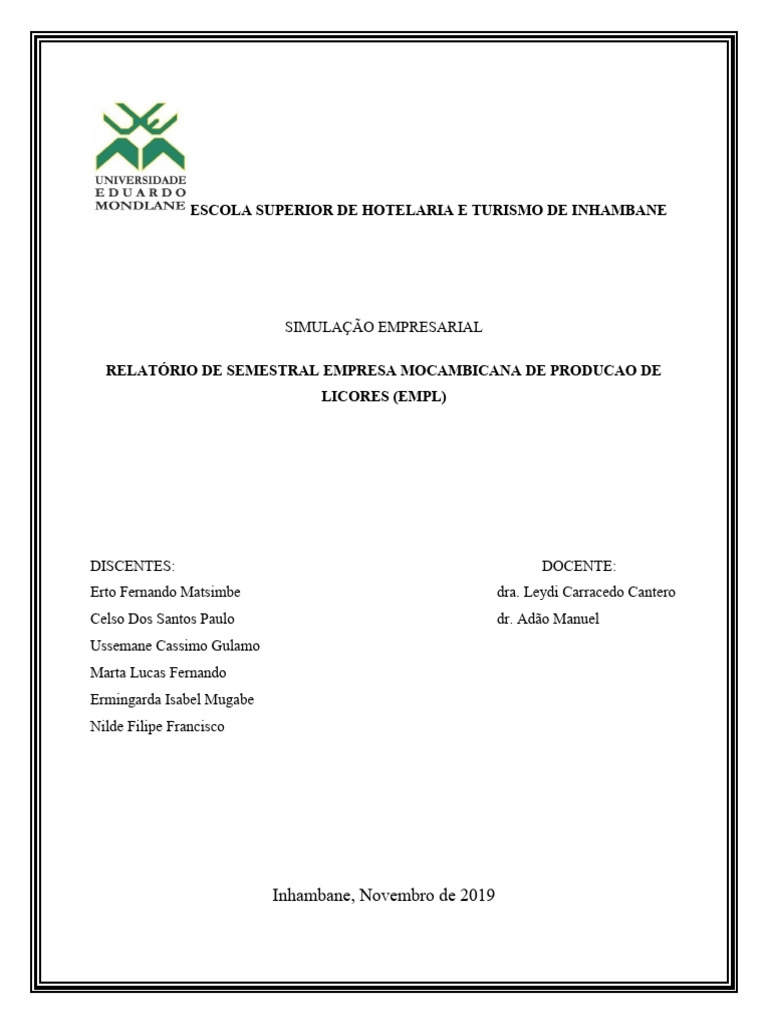 Relatório Financeiro Empl | PDF | Gestão de recursos humanos | Qualidade (negócios)