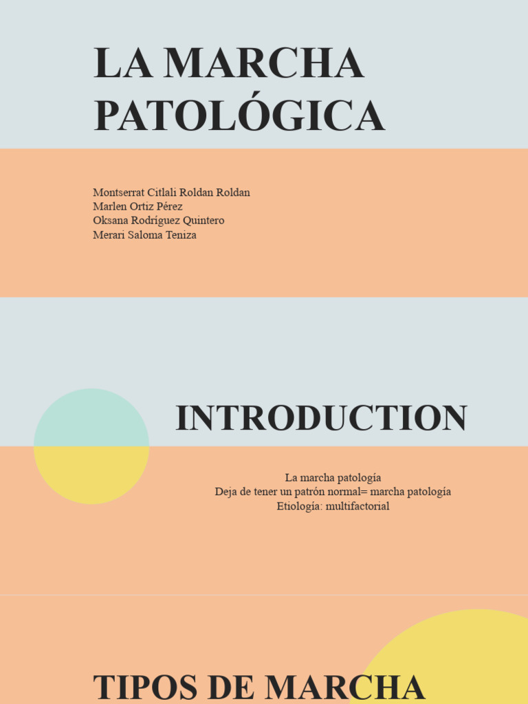 Marchas Patologicas | PDF | Pie | Medicina CLINICA