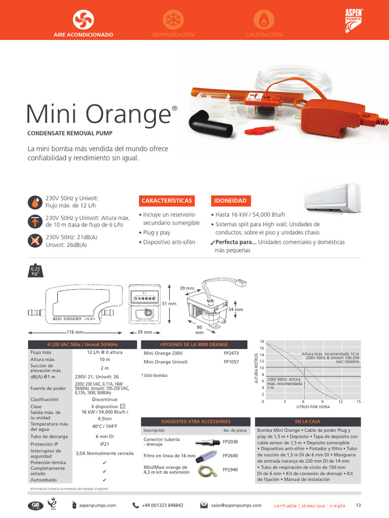 Ficha Tecnica Mini Orange | PDF | Bienes manufacturados