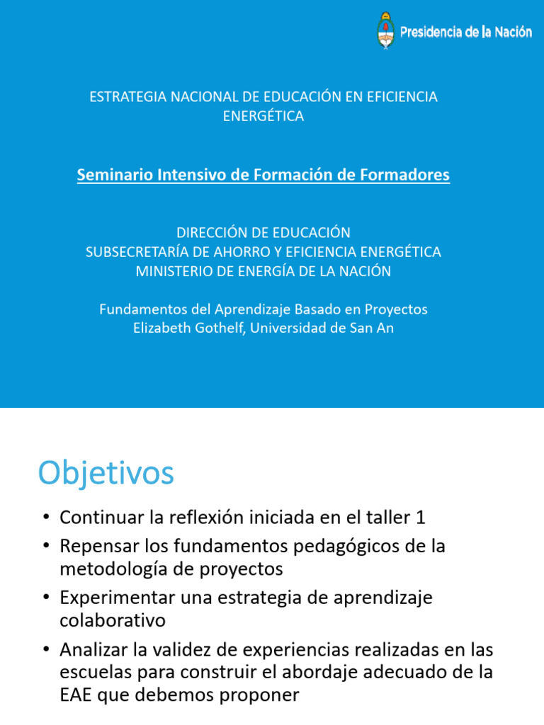 Fundamentos Aprendizaje Basado en Proyectos - Dia 2 | PDF | Aprendizaje en base a proyectos ...