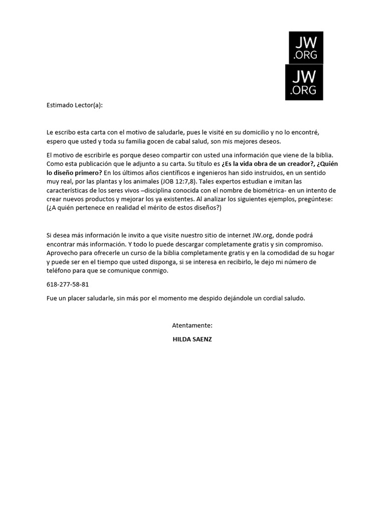 Estimado Lector (A) | PDF