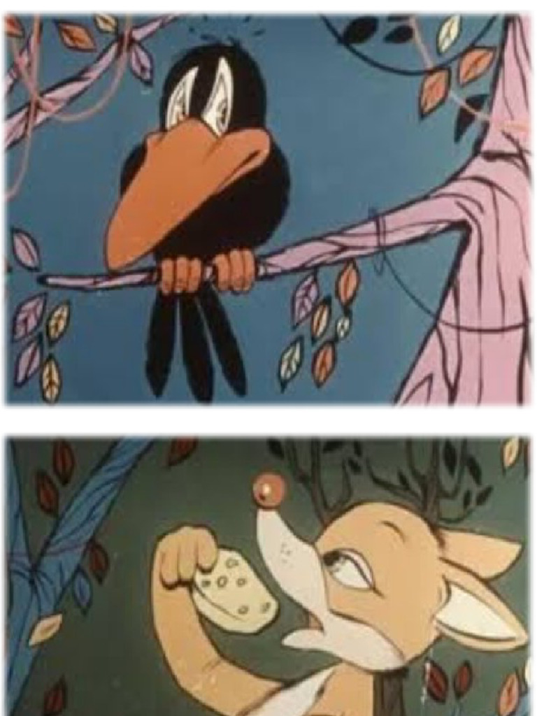 Imagini Poveste Vulpea Si Corbul | PDF