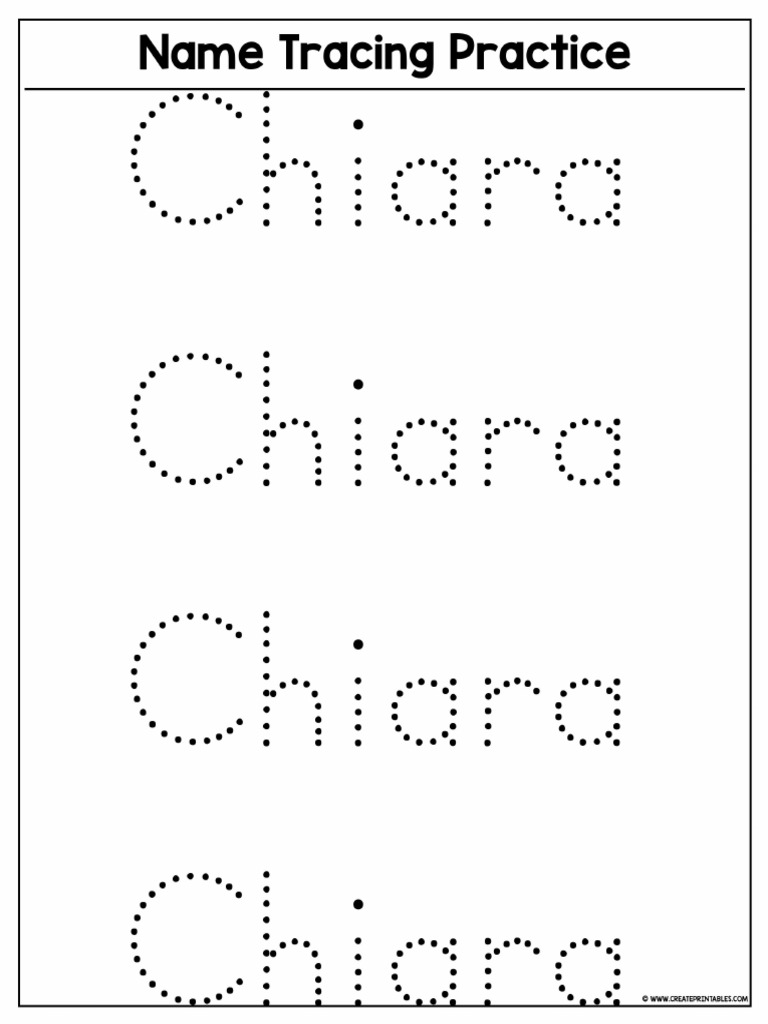 Name Tracing Practice 695E 9950 DF26 | PDF