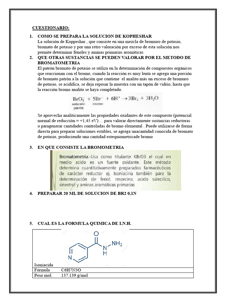 CUESTIONARIO 8 Analitica | PDF | Cocina, comidas y vino | Ciencia y ...