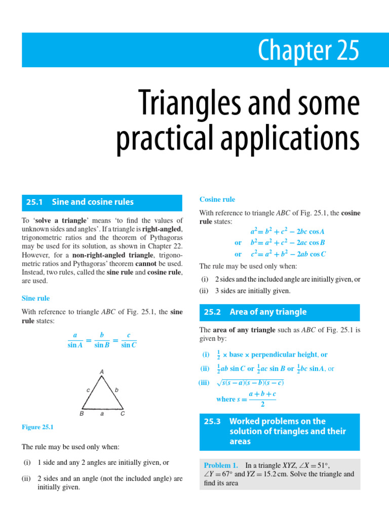 Triangles and Practical Applications | Download Free PDF ...