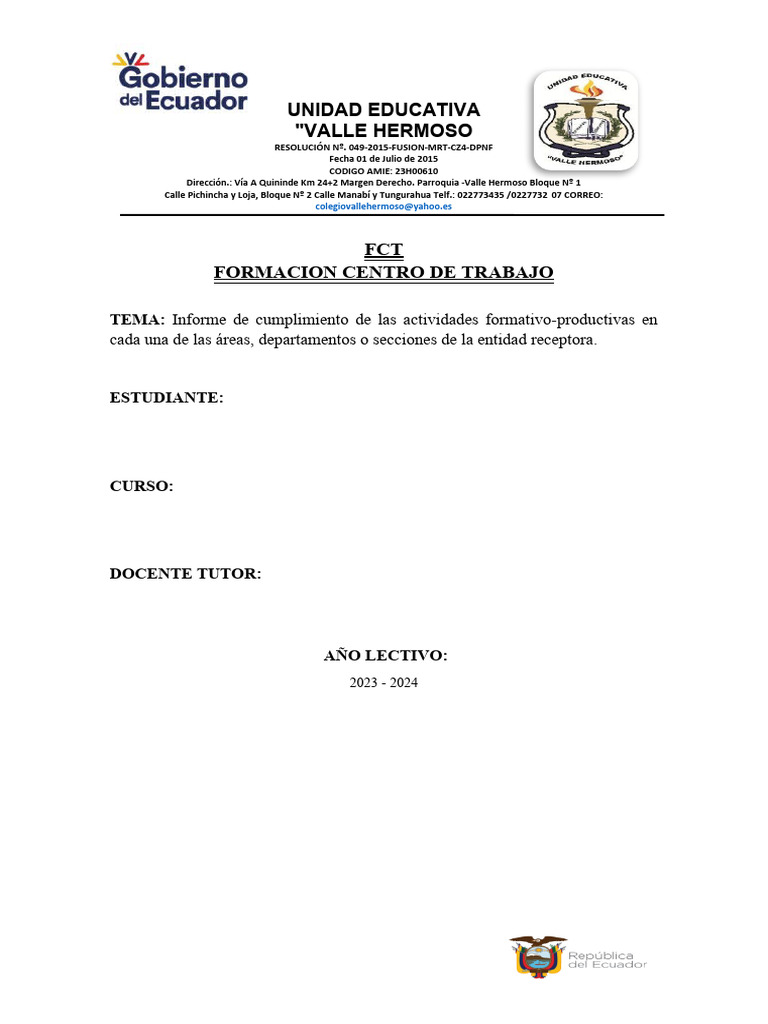 Anexos - FCT - 2023 | PDF