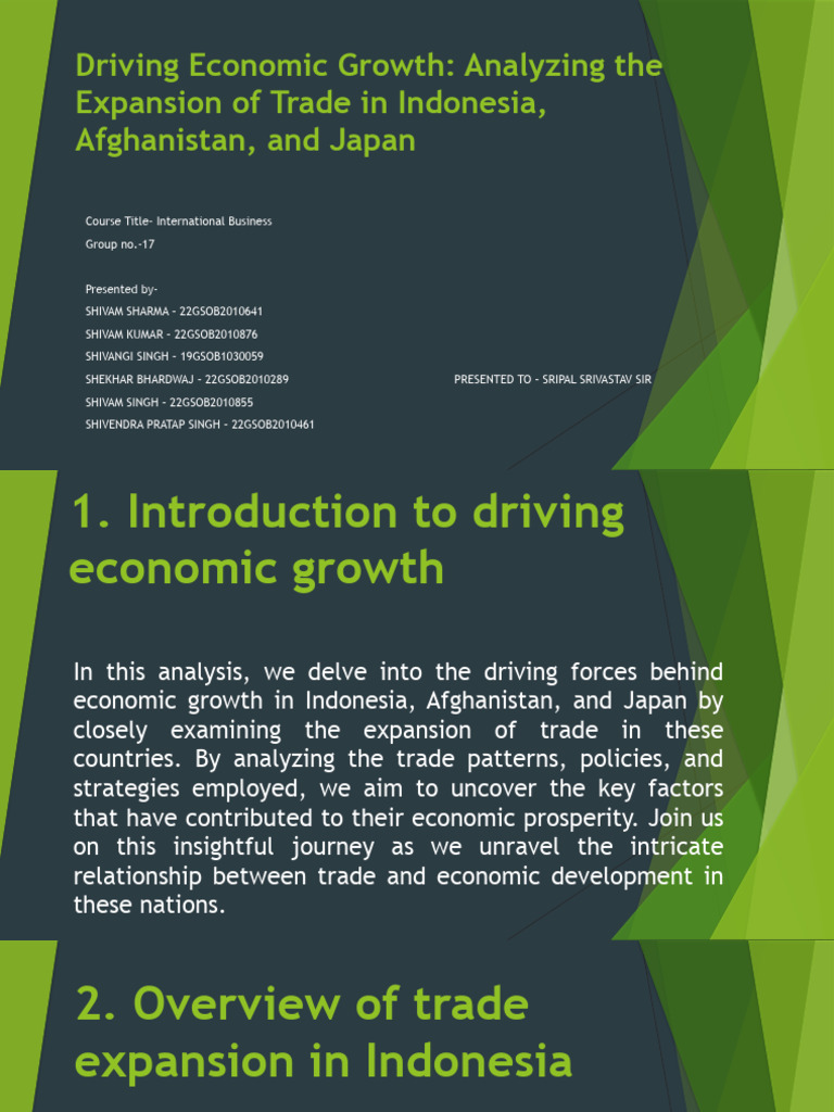Group 17 Presentation | PDF | Trade | Economic Growth