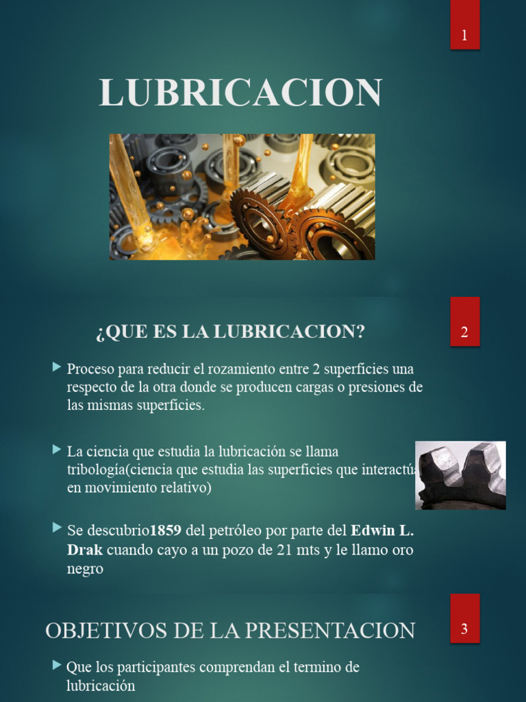 LUBRICACION | PDF | Lubricante | Lubricación