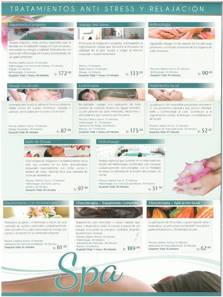 Tratamientos de Spa | PDF