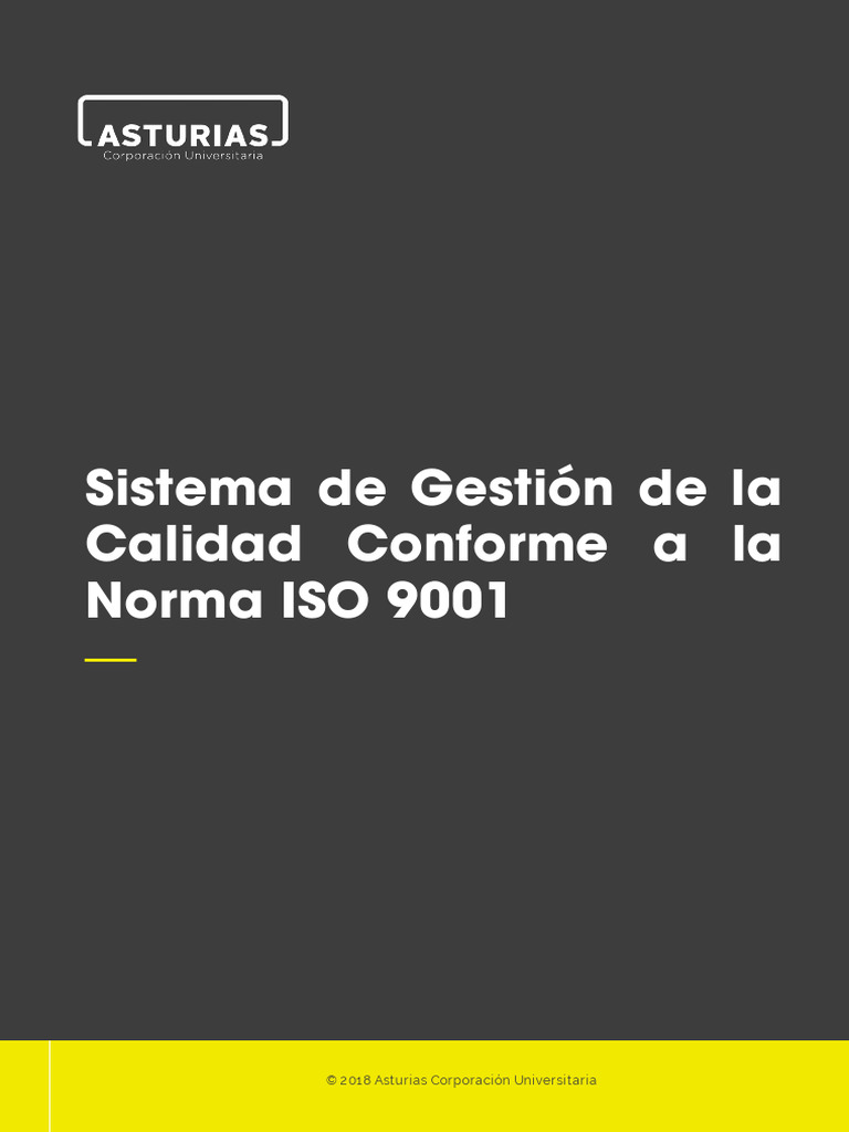 Sistema de Gestión de La Calidad Conforme A La Norma ISO 9001 | PDF | Calidad (comercial ...