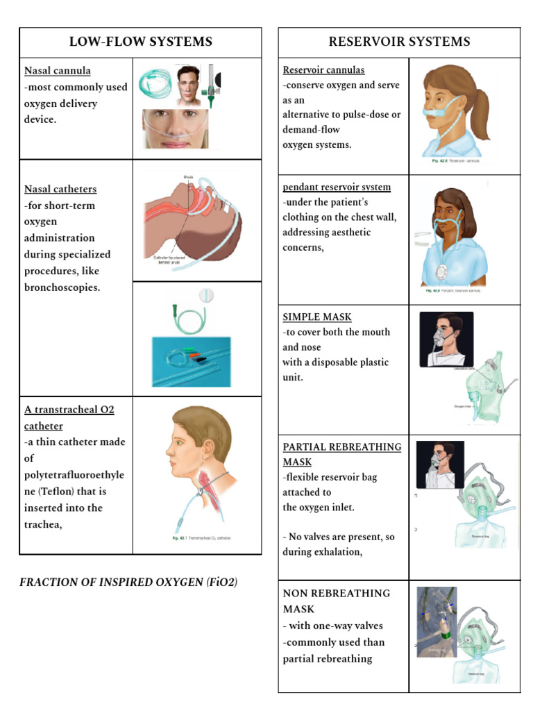 Oxygen Delivery Systems Explained | PDF