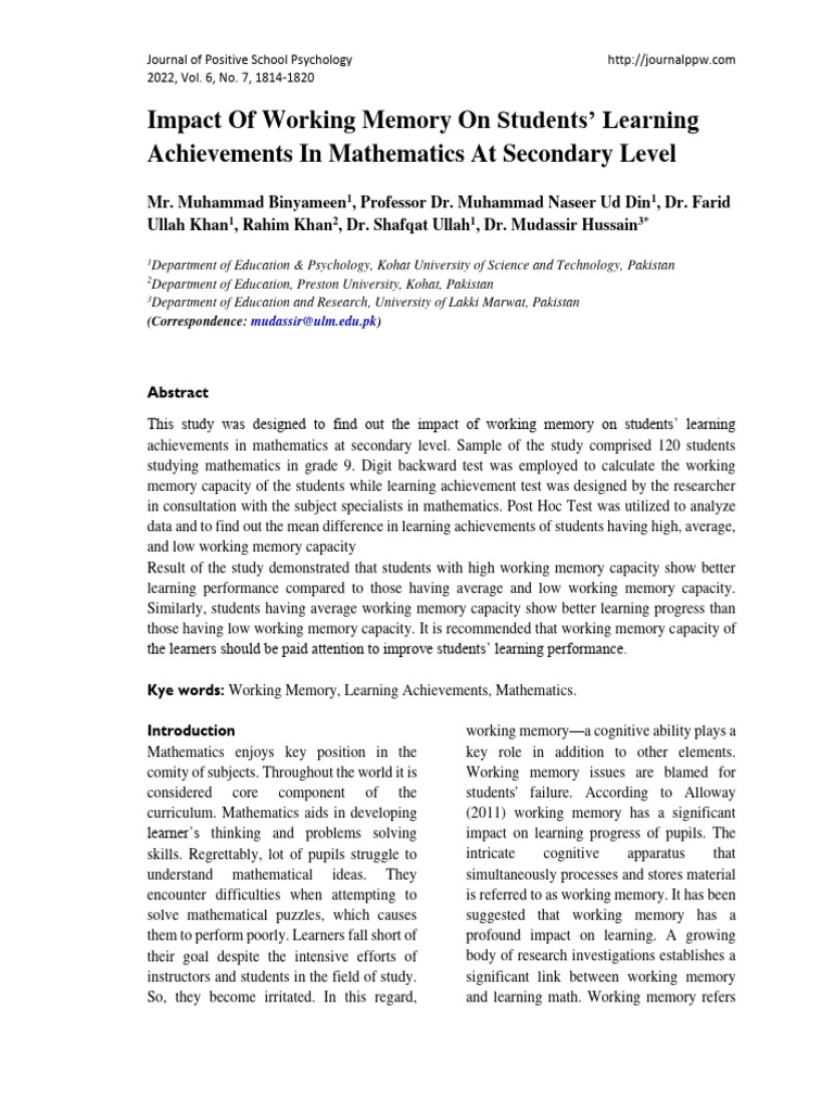Media Information Literacy | PDF | Working Memory | Memory