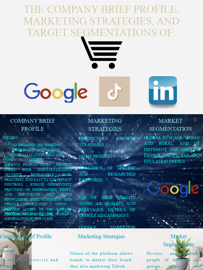 Google, TikTok, LinkedIn - Corro | PDF | Linked In | Marketing
