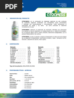 Agrigrow Ca B ZN - Ficha Técnica | PDF | Toxicidad | Calcio