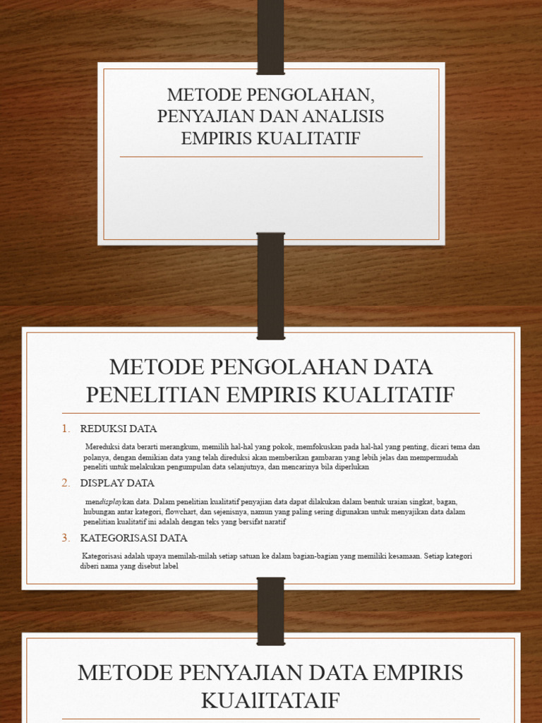Metode Pengolahan, Penyajian Dan Analisis Kualitatif | PDF | Komputer