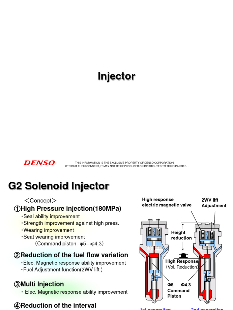 Denso Injector Operation | PDF | Engines | Energy Technology