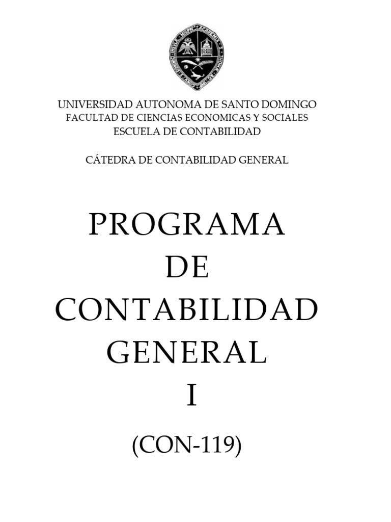 Contabilidad General I | PDF | Contabilidad | Evaluación
