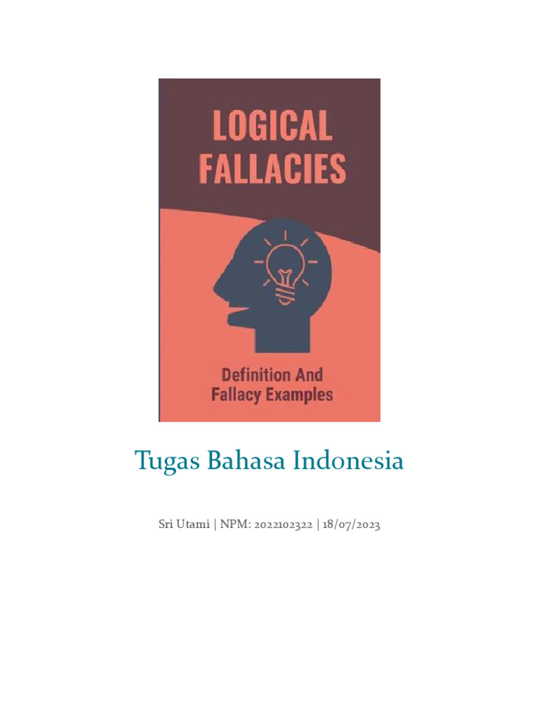 Contoh dan Jenis Logical Fallacies | PDF