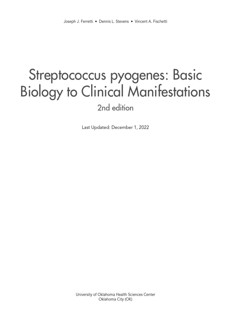 Bookshelf NBK587111 | PDF | Streptococcus | Bacteriophage