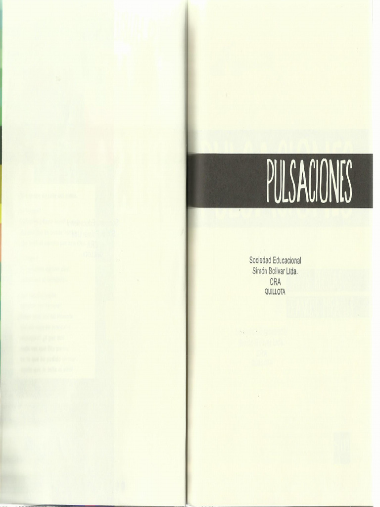 Libro Pulsaciones | PDF