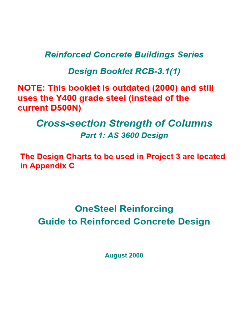 Column Strength Design in Concrete | PDF | Bending | Strength Of Materials
