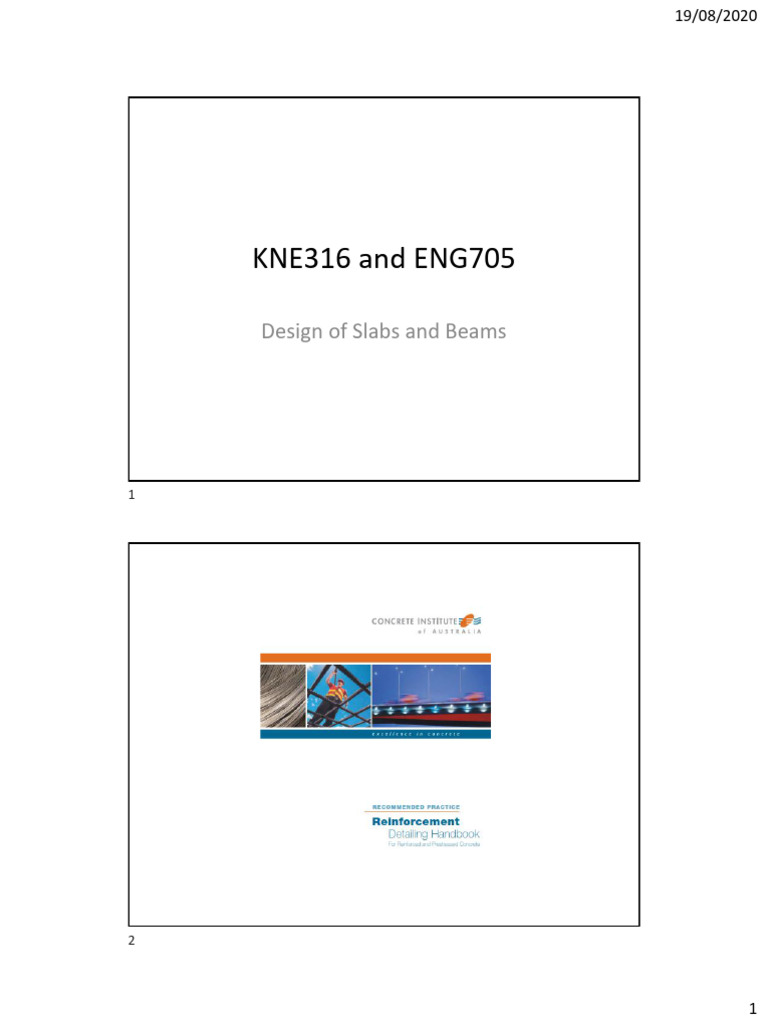 Design of Slabs and Beams (2020) | PDF