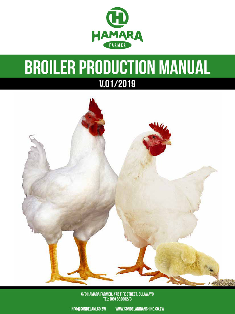 Broiler Production Manual Guide | PDF | Poultry Farming | Broiler