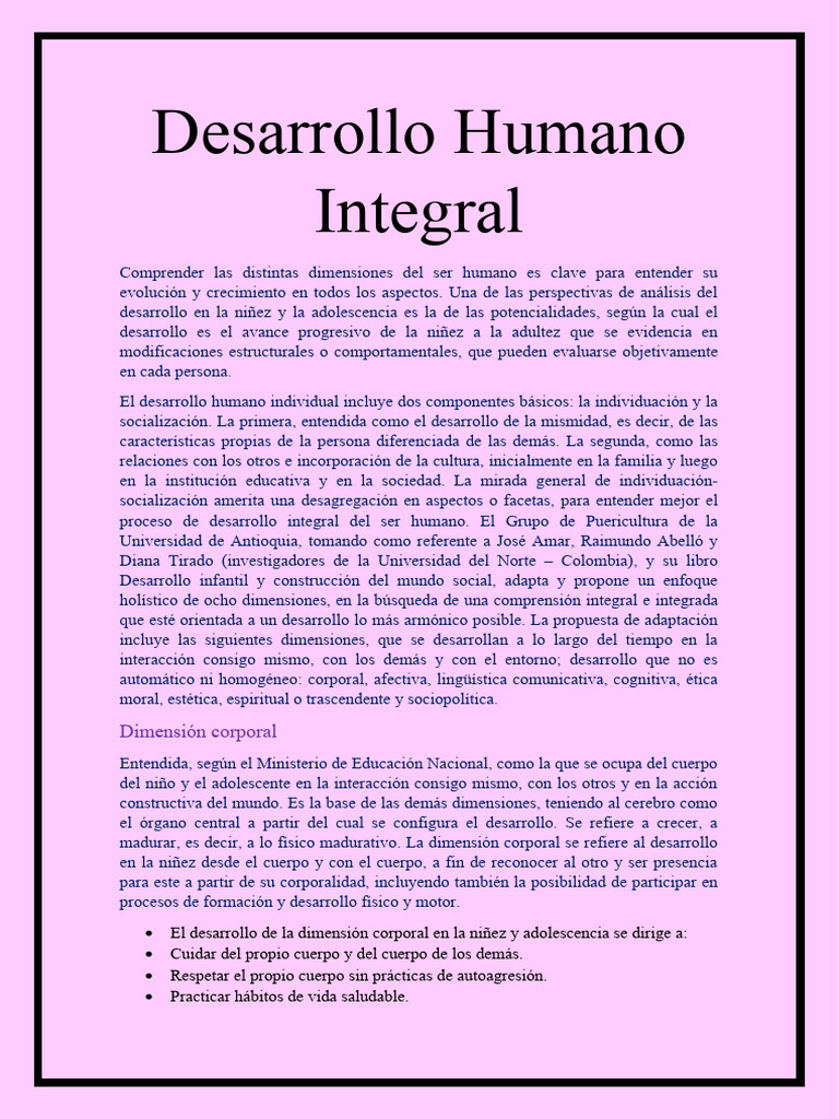 Desarrollo Humano Integral 2 | PDF | Moralidad | Comunicación