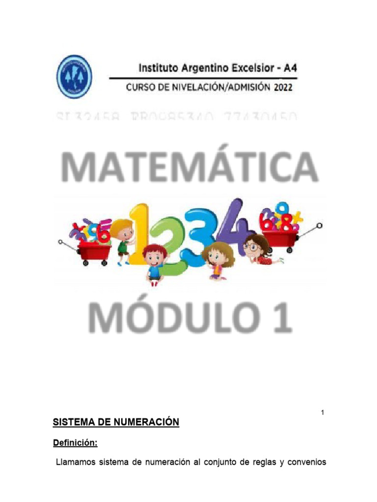 1-Cuadernillo-Parte 1 | PDF | División (Matemáticas) | Multiplicación