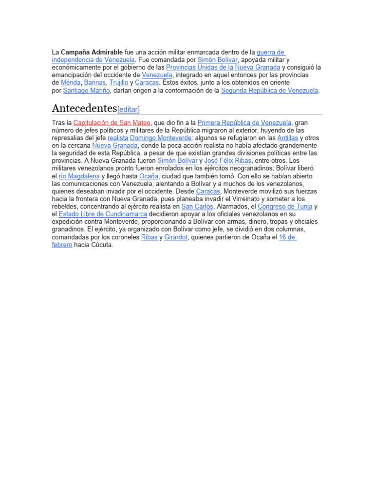 Campña Admirable | PDF