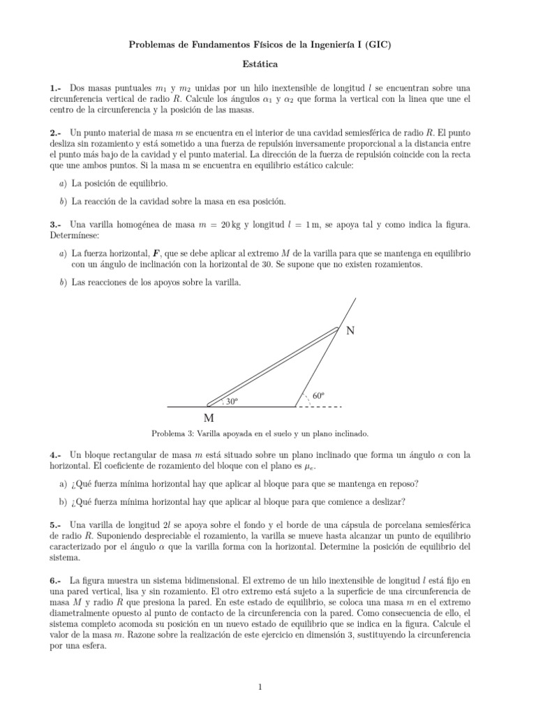 Hoja03 22 23 | PDF | Fricción | Triángulo