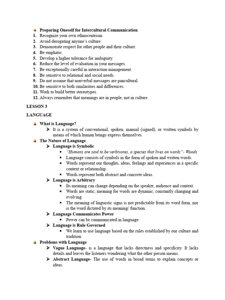 Oral Communication Lesson 3 | PDF | Word | Communication