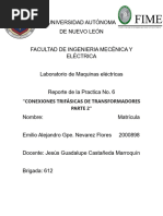 Conexion Delta Abierta | PDF | Transformador | Ingenieria Eléctrica