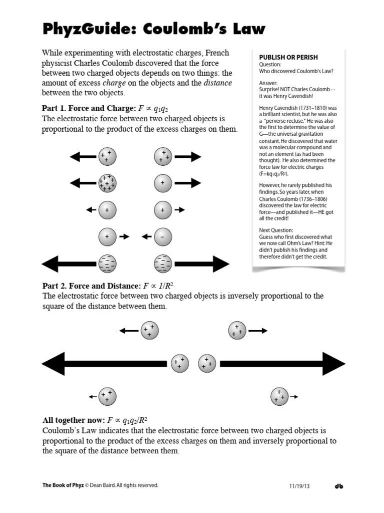 G-Coulombs Law | PDF | Force | Electric Charge