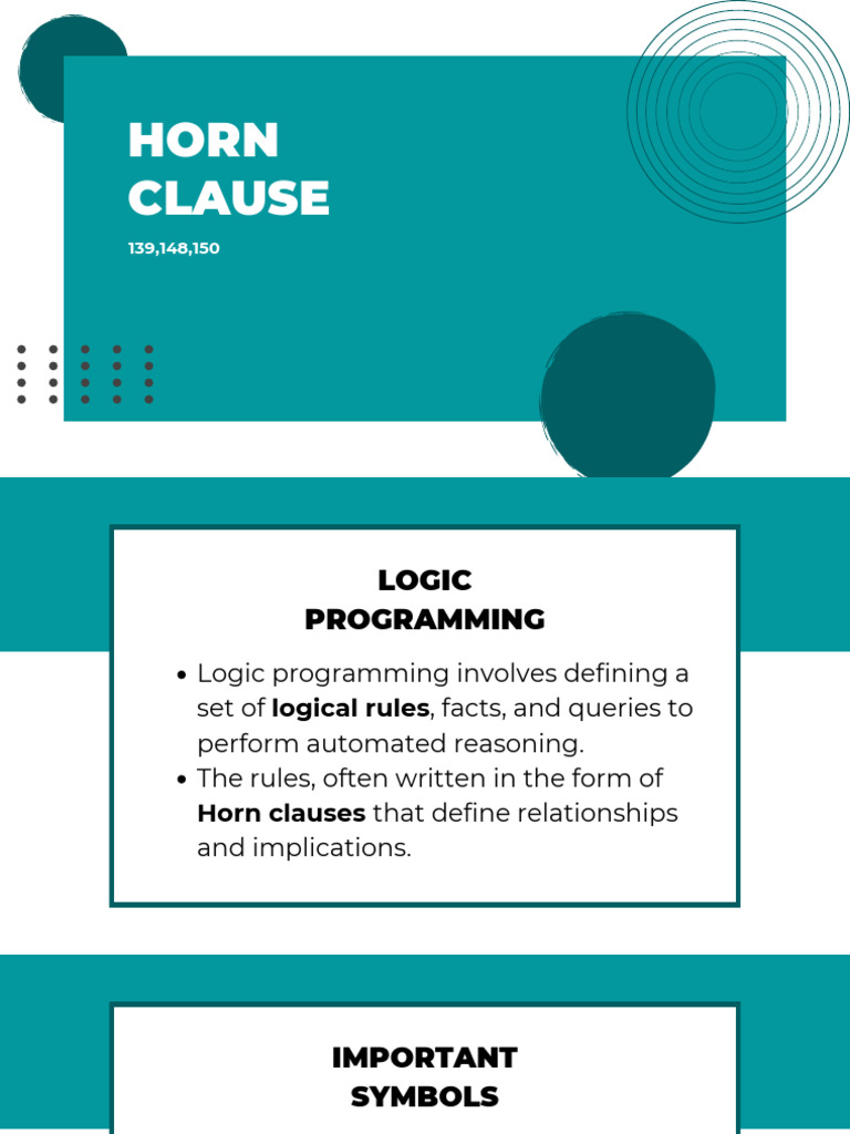 14 Horn Clause Pdf Mathematics Metalogic