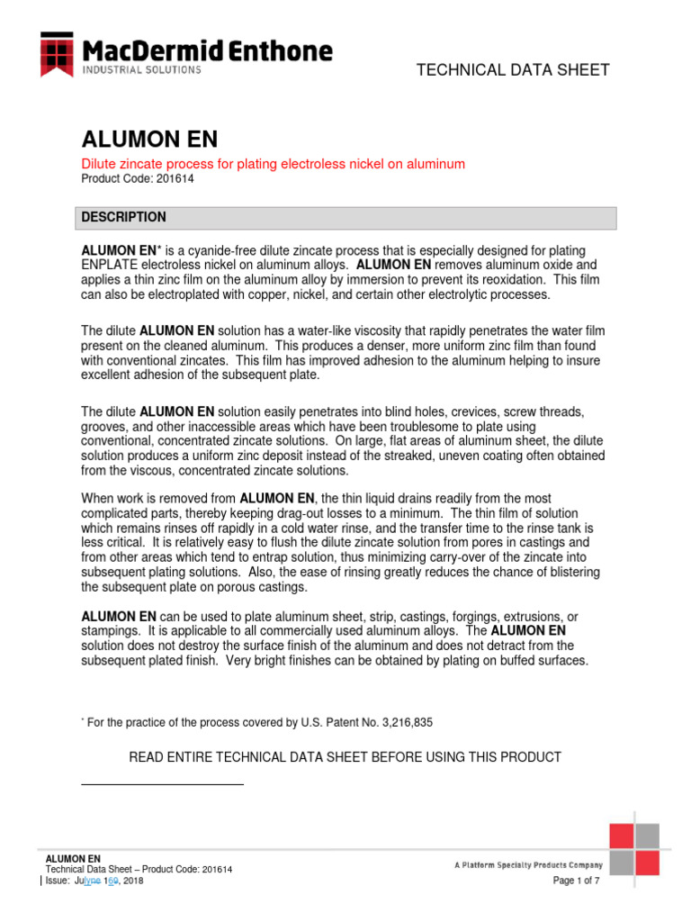 ALUMON EN - MIES - NA - 201614 - 16jul18 | PDF | Sheet Metal | Corrosion