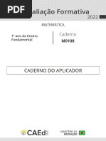 Prova Caed 2025 2 Ano Aplicador Matematica M0208 - APLIC | PDF