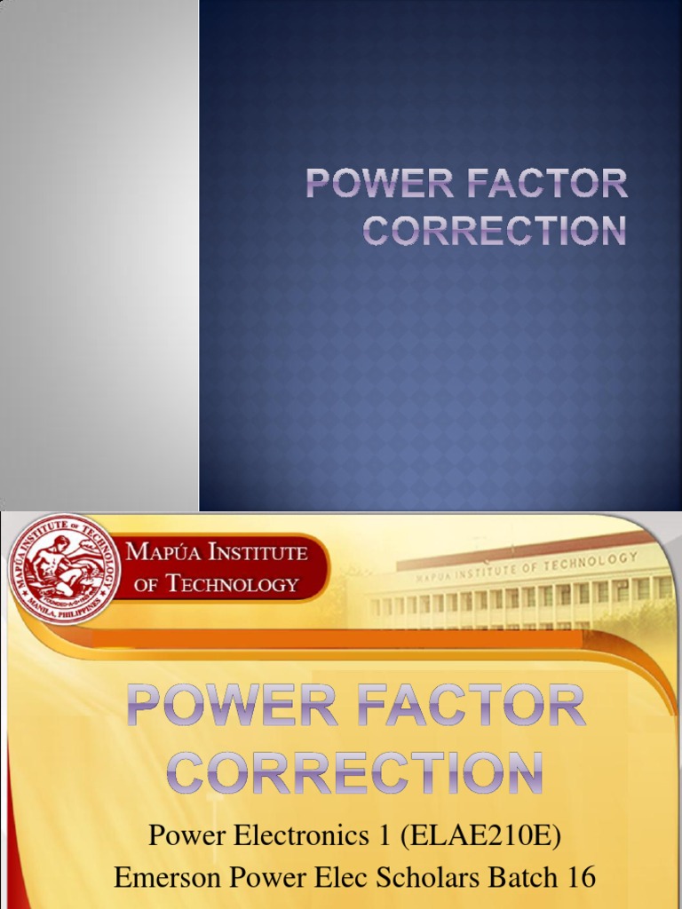 Power Factor Correction | PDF | Ac Power | Electrical Engineering