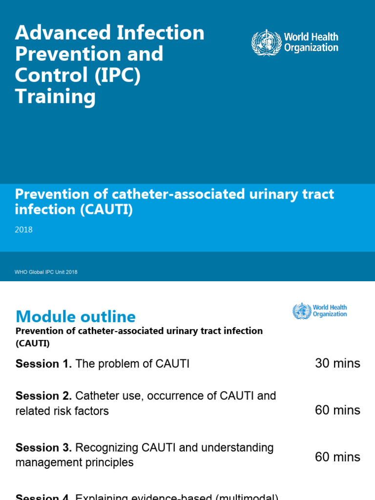 CAUTI Presentation | PDF | Urinary Tract Infection | Urinary Incontinence